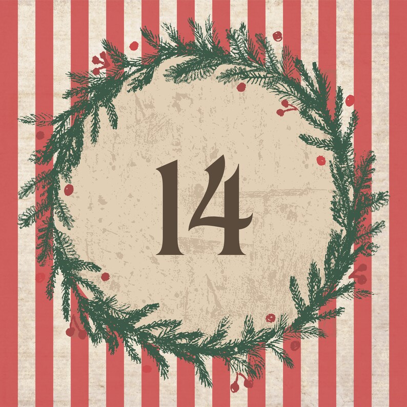 Advent Calendar Printable Junk Journal Christmas Advent - Etsy