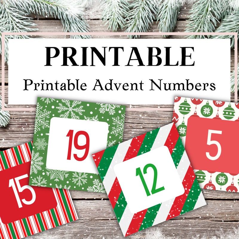 Advent Numbers - Etsy