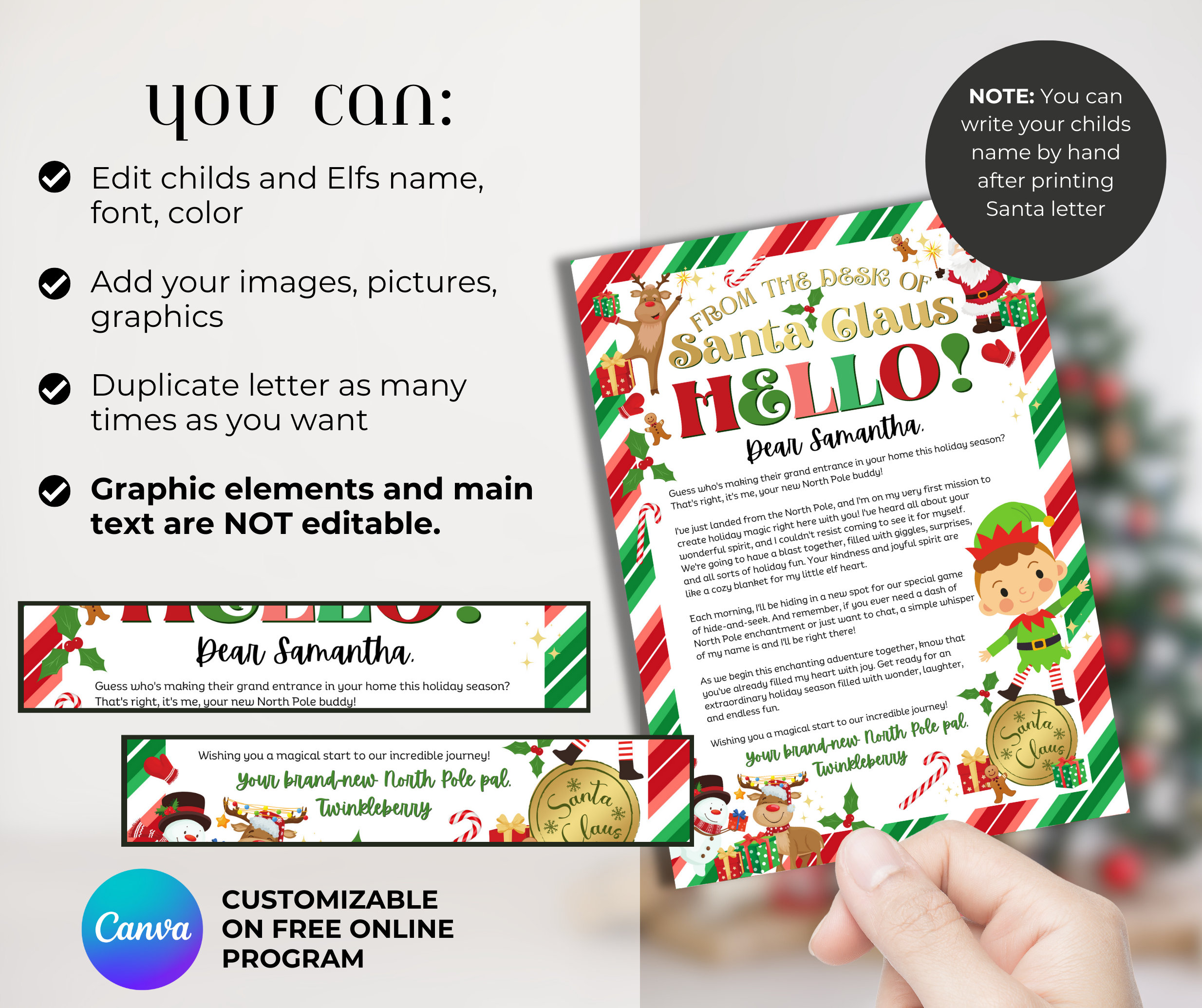 Editable First Time Elf Arrival Letter Downloadable Elf - Etsy