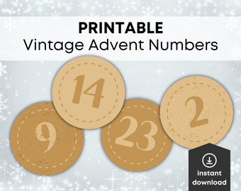 Advent Calendar, Christmas Numbers, Christmas Countdown, Advent ...
