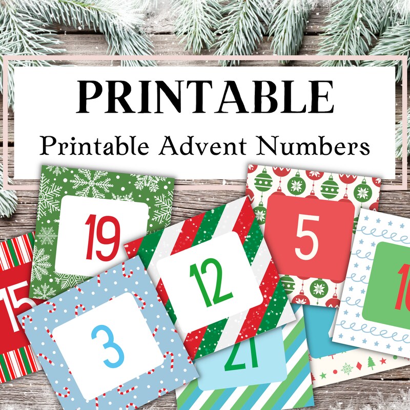 Advent Numbers - Etsy