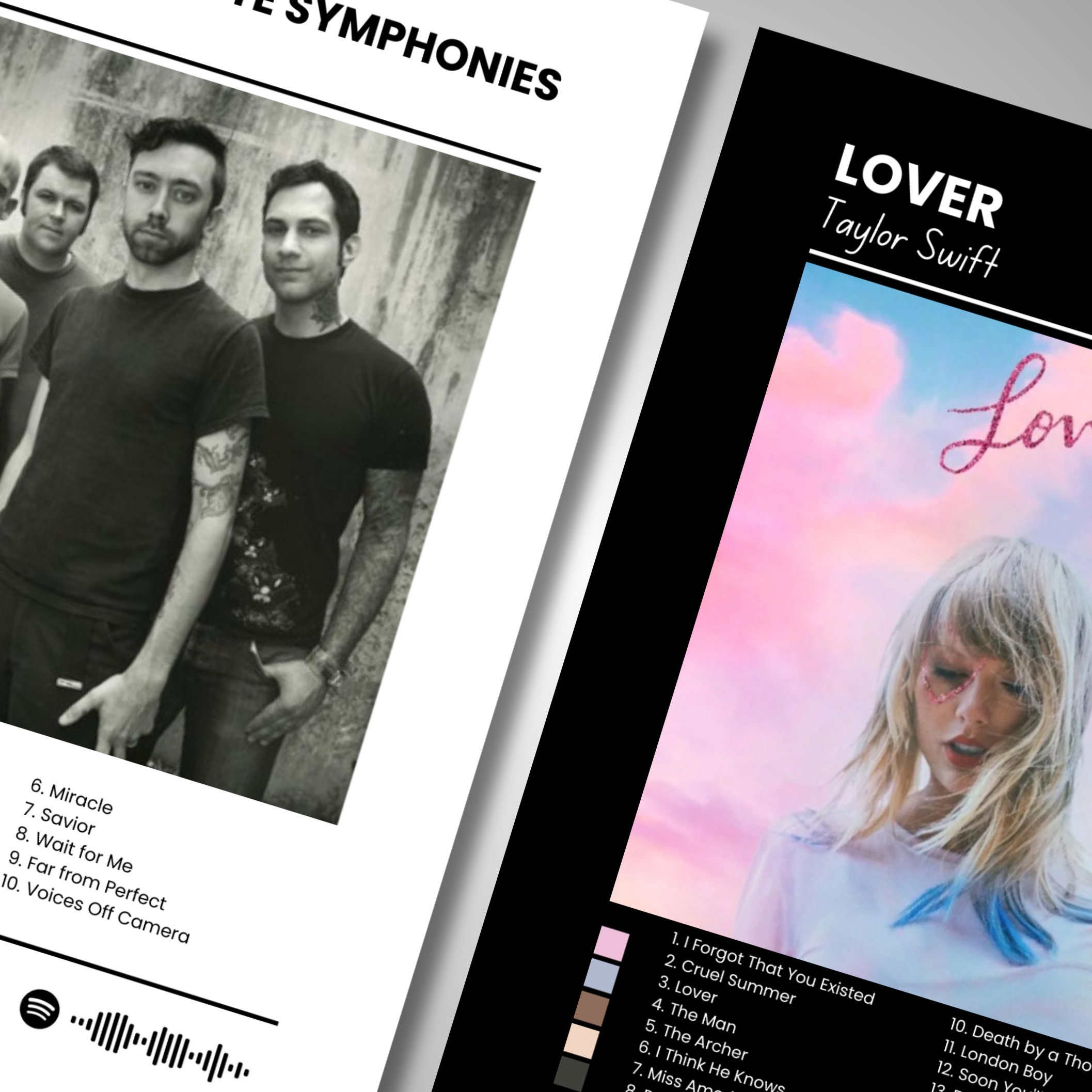 Editable Custom Album Cover Posters, Digital Poster Canva Template ...