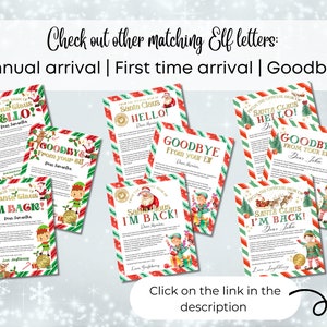 Editable First Time Elf Arrival Letter, Downloadable Elf Letter, Elf ...