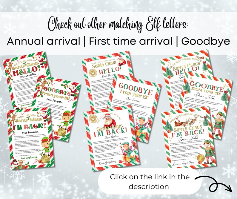 Editable First Time Elf Arrival Letter, Downloadable Elf Letter, Elf ...