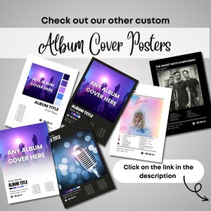 Custom Playlist Poster Print, Personalized Digital Poster, Customizable ...