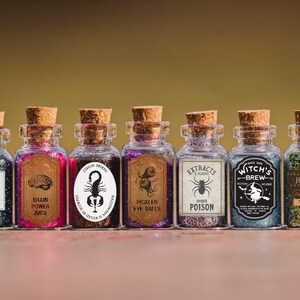 80 Mini Apothecary Potion Labels, Wizard Potion Labels Printables ...