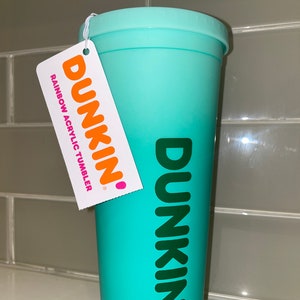 NEW 2023 Spring Original DUNKIN’ 24oz Ombre Acrylic Rainbow Tumblers - Etsy