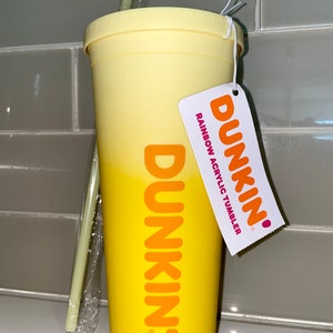 NEW 2023 Spring Original DUNKIN’ 24oz Ombre Acrylic Rainbow Tumblers - Etsy