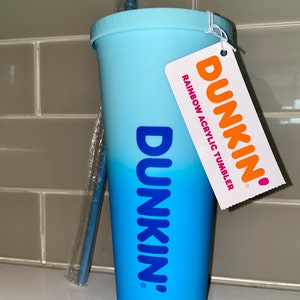 NEW 2023 Spring Original DUNKIN’ 24oz Ombre Acrylic Rainbow Tumblers - Etsy