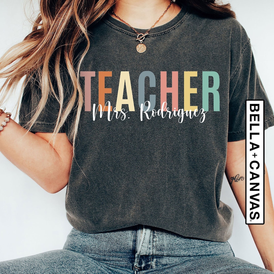Custom Teacher Shirt, Teacher Team Shirts, Personalized School Tshirt ...