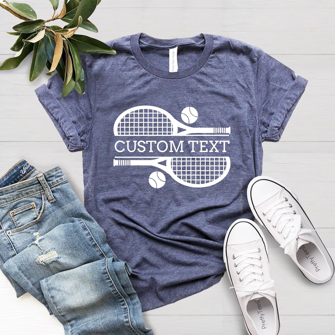 CUSTOM Tennis Shirt, Tennis Player Shirt, Unisex Tennis Team Shirt ...