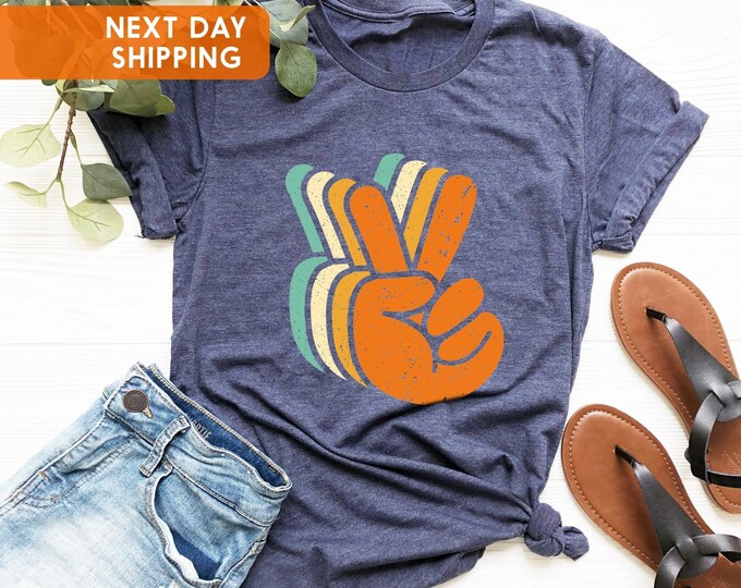 Retro Peace Sign Shirt Retro Peace T-shirt World Peace Clothing ...