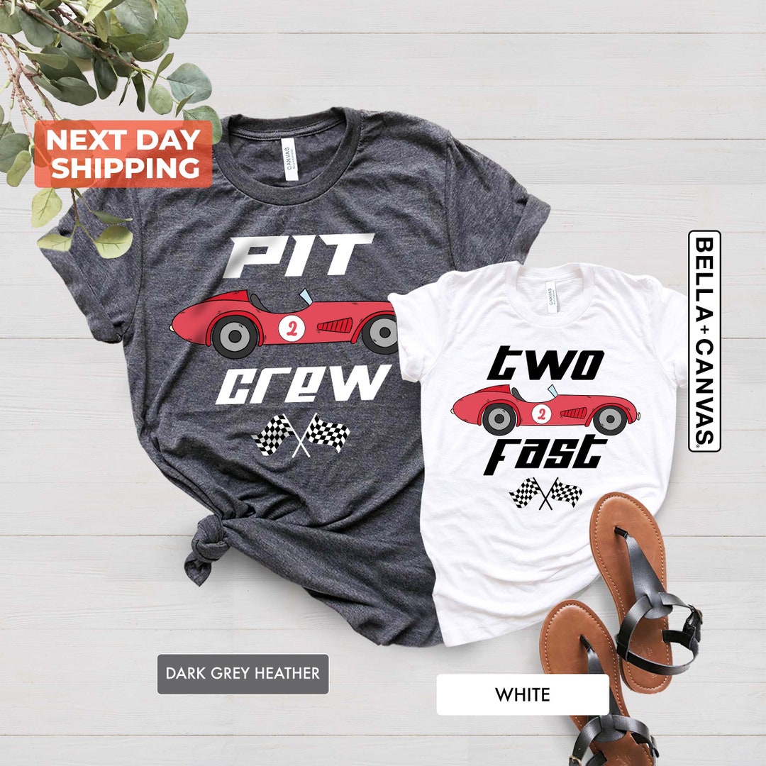 Two Fast Matching Family Birthday Shirts, 2nd Birthday, Race Car ...