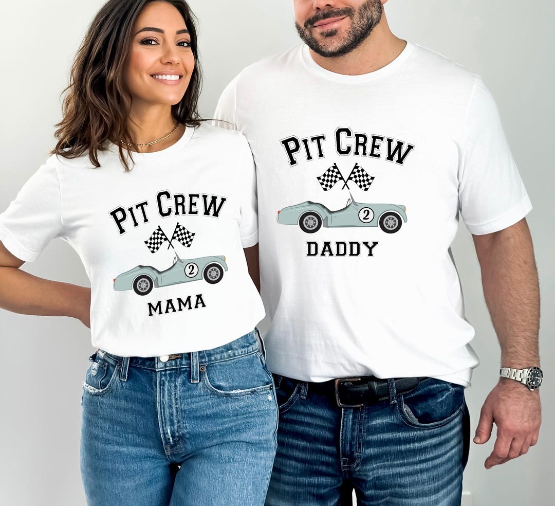 Matching Pit Crew Race Car Birthday Shirt, Matching Family Race ...