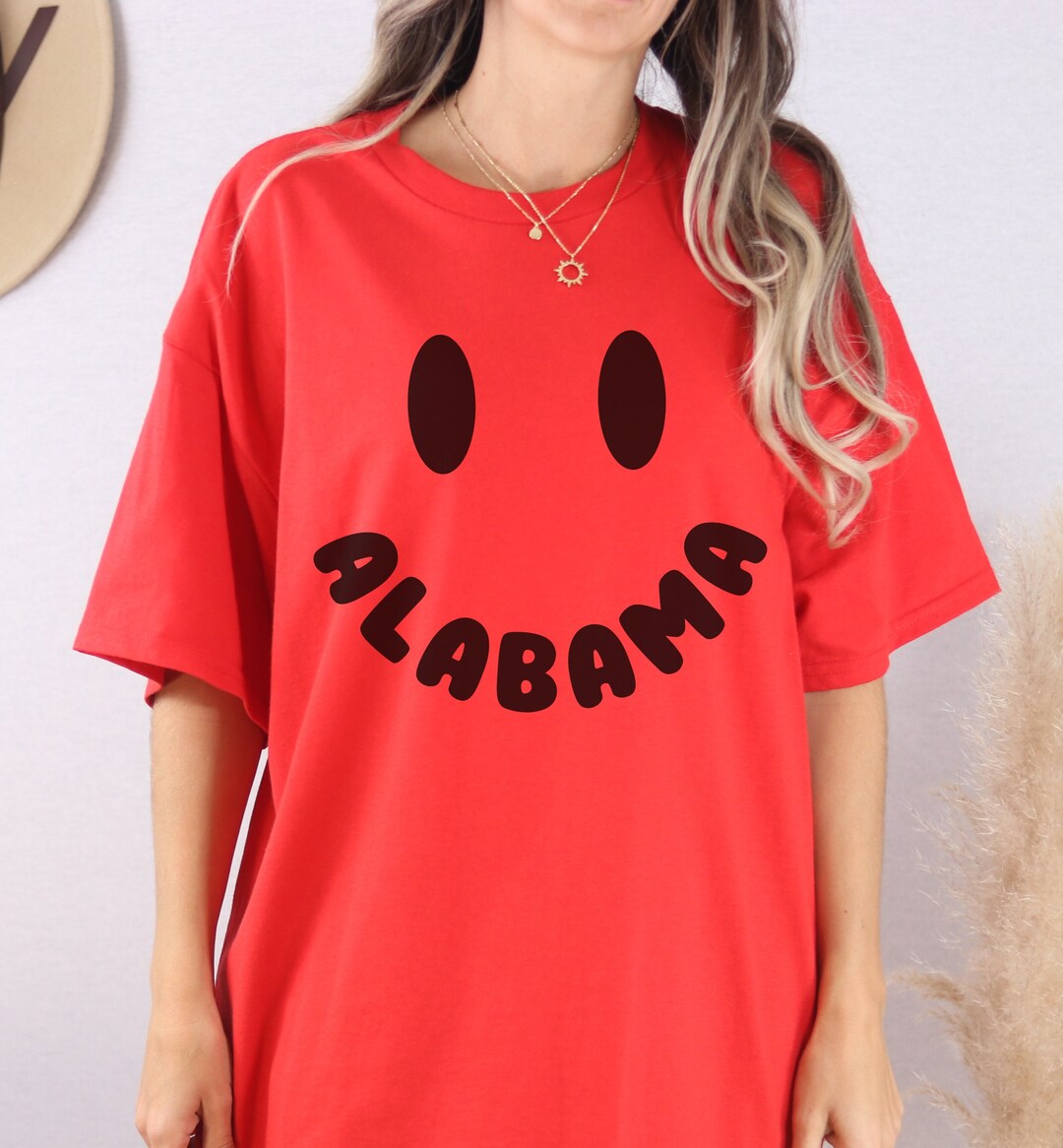 Trendy Aesthetic Alabama Shirt Smiley T Shirt Gameday Shirt Moving Away ...