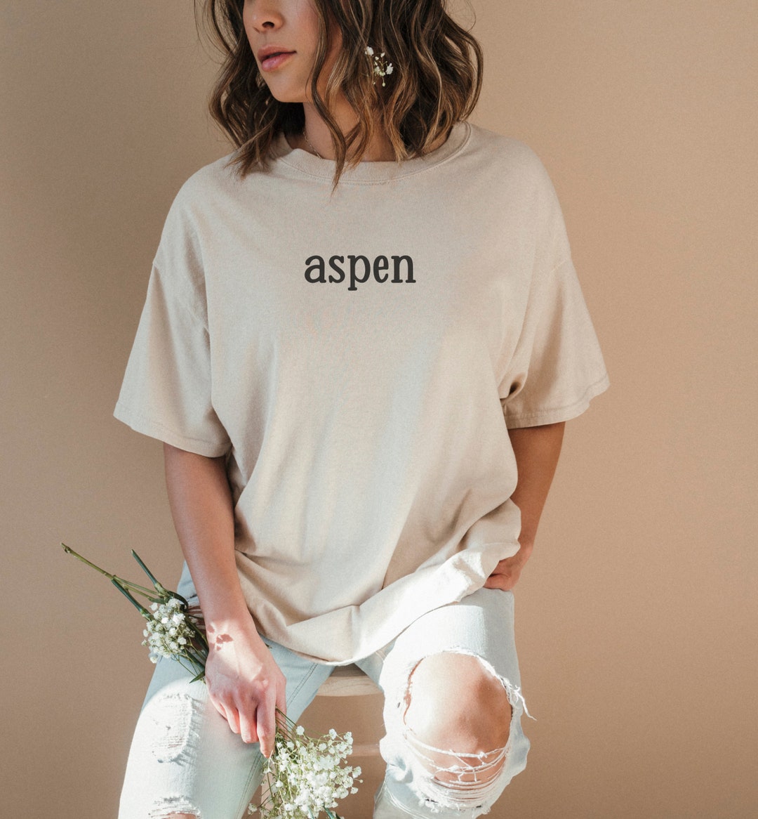 Minimalist Aspen Shirt Colorado Tshirt Girls Ski Trip Tee Ski Vacation ...