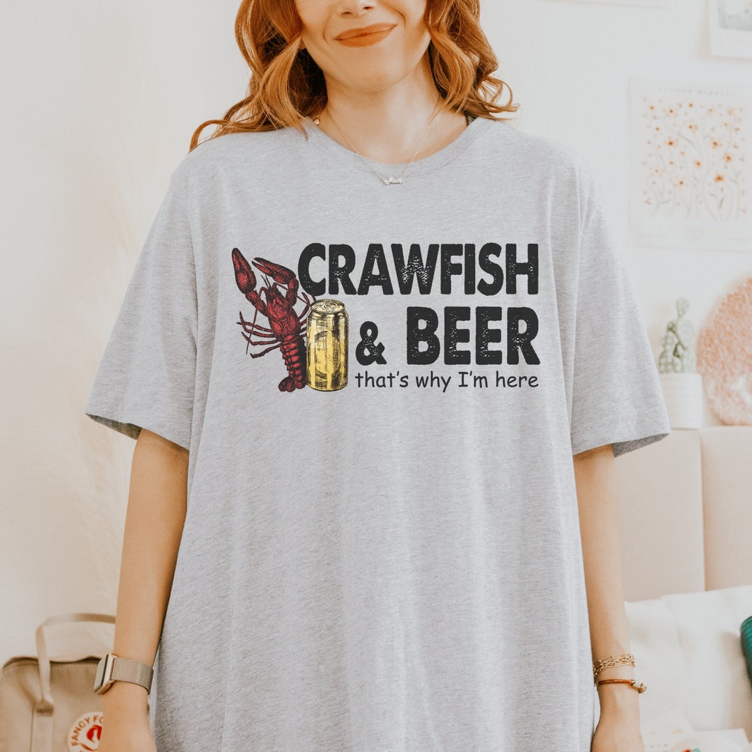 Crawfish and Beer Shirt Crayfish Boil Shirt Crawfish Season Cajun Party ...