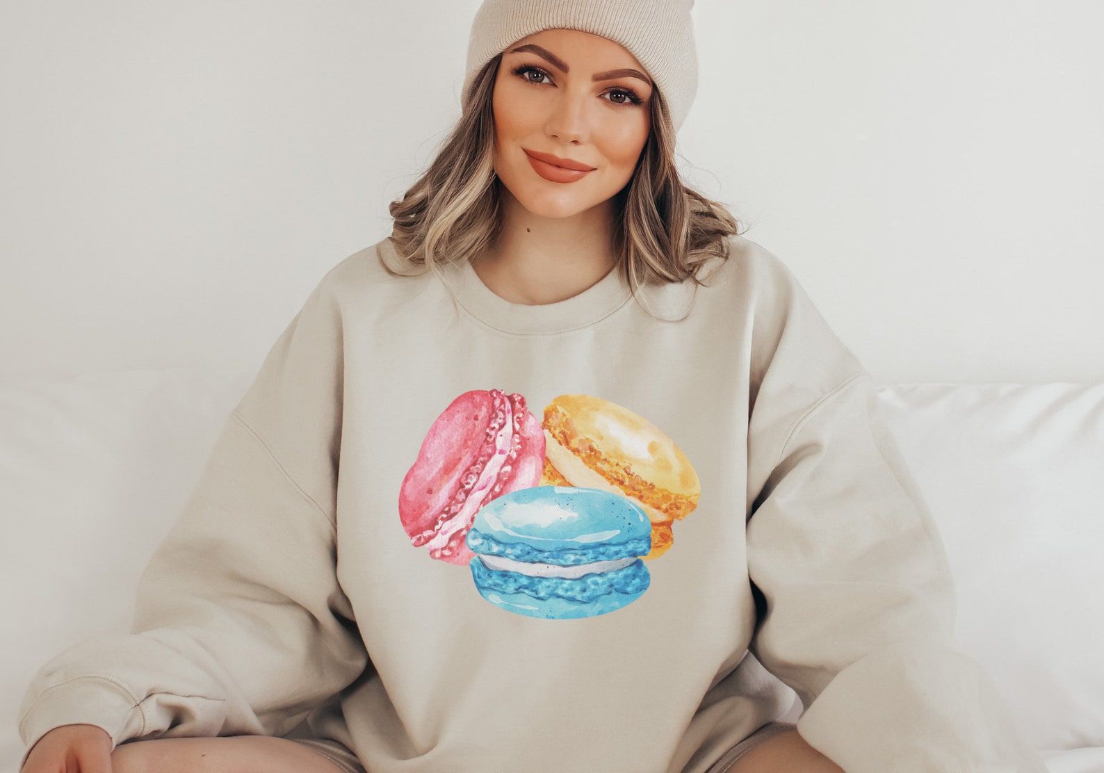 Macaron Sweatshirt Cottagecore Aesthetic Dessert Tee Shirt - Etsy