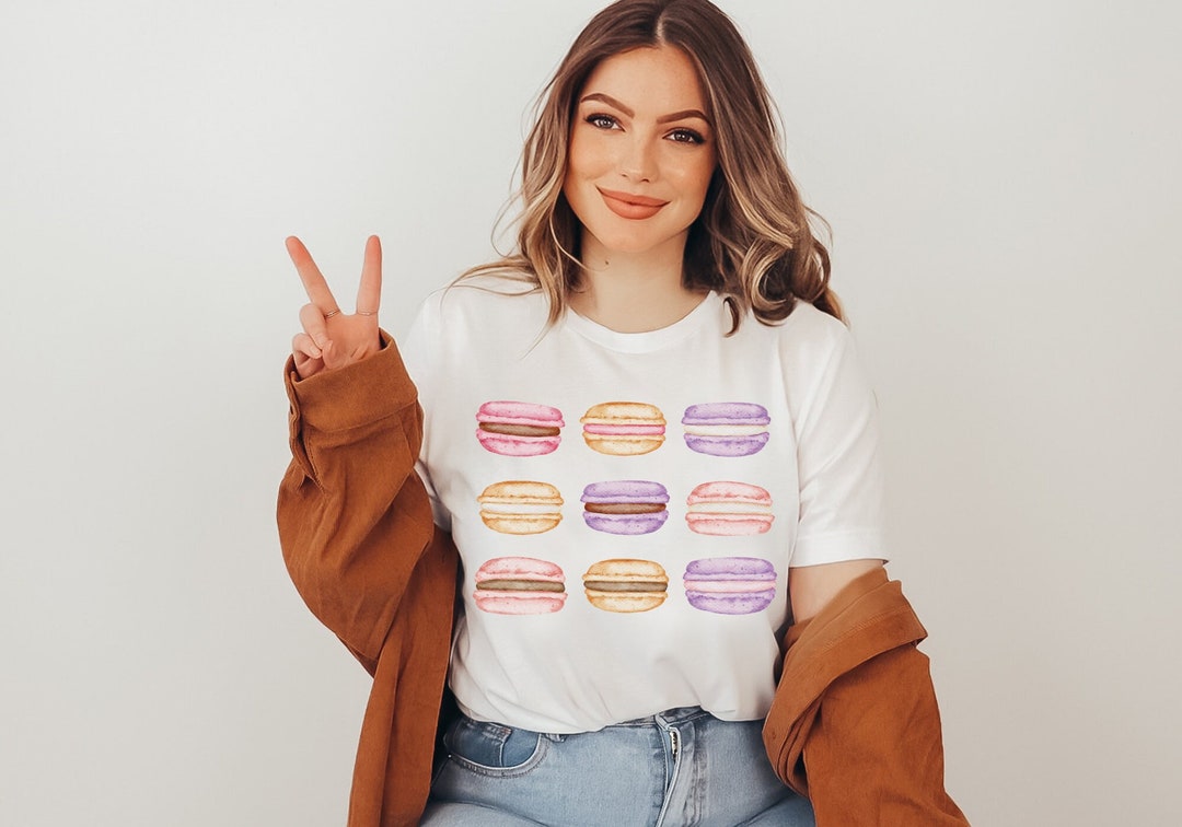 Macaron Shirt Cottagecore Aesthetic Dessert Tshirt Macaron Dealer ...
