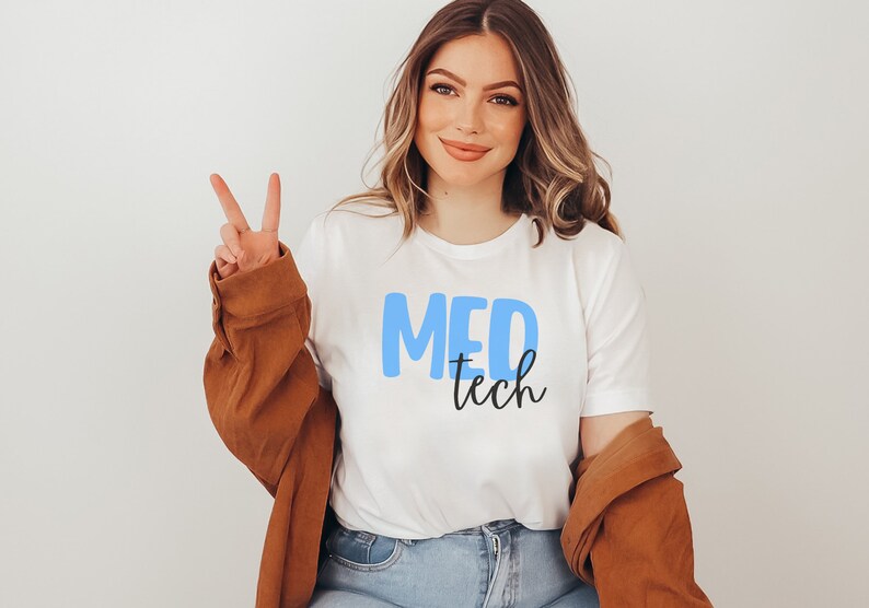 Med Tech Shirt Healthcare Appreciation Gifts for Women Unisex Medical ...