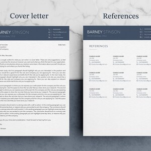 Resume Template, CV Template, Professional Resume Template for Word ...