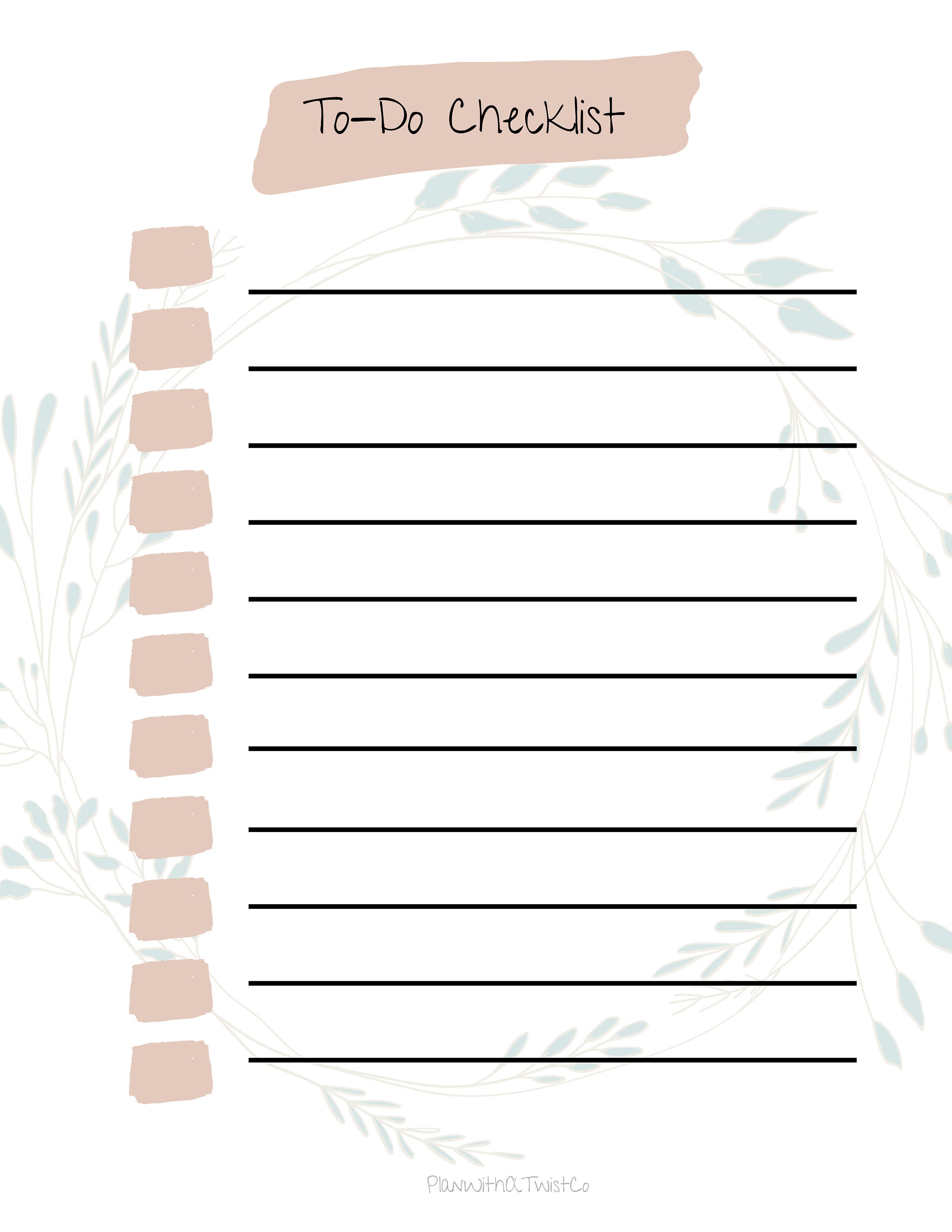 Pdf/printable To-do List Digital Download - Etsy