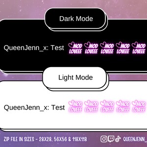 Mod Love Emote | Twitch Emote | Neon Emote | Chat Emotes | Meme Emotes ...