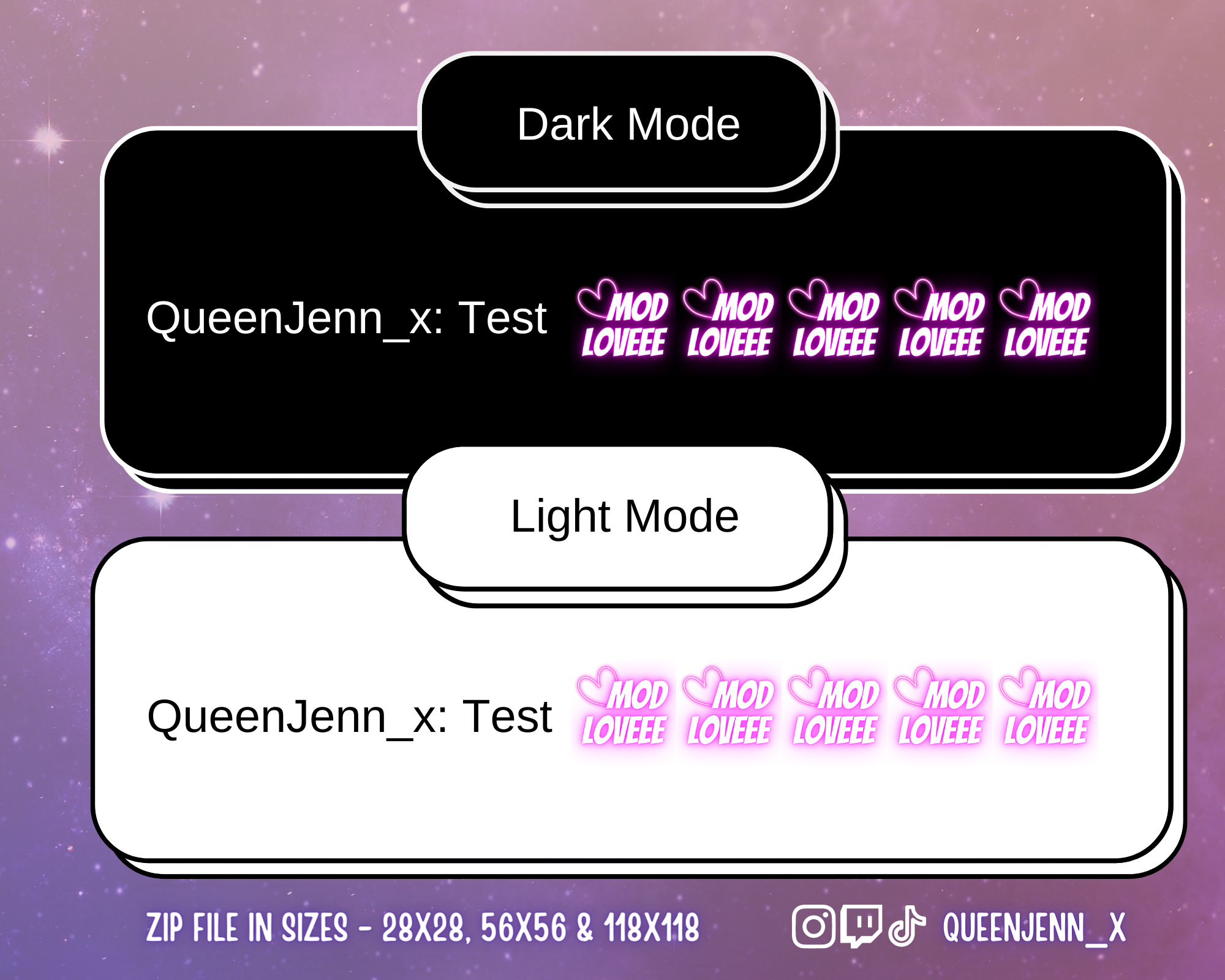 Mod Love Emote | Twitch Emote | Neon Emote | Chat Emotes | Meme Emotes ...