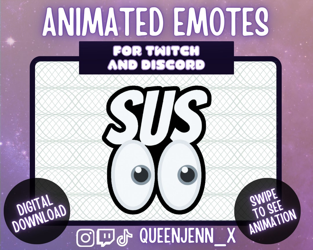 Sus Eyes Emote Animated | Eyes Emote | Chat Emotes | Twitch Emotes ...