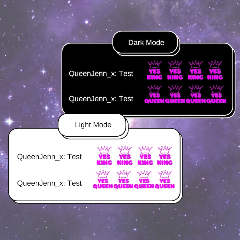 Yes King Emote Yes Queen Emote Twitch Emote Bundle - Etsy