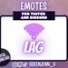 Lag Emote Lag With WIFI Symbol Emote Twitch Emote Neon Emote Chat ...