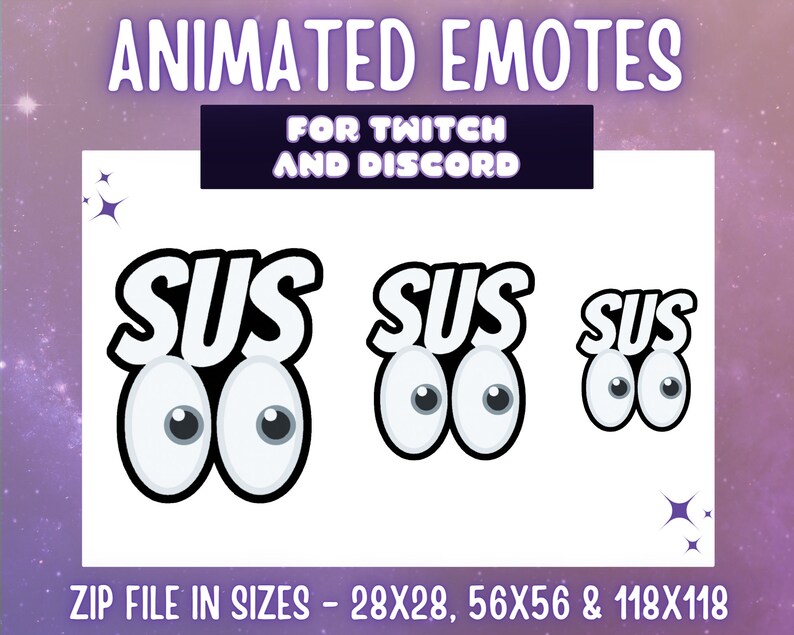 Sus Eyes Emote Animated | Eyes Emote | Chat Emotes | Twitch Emotes ...