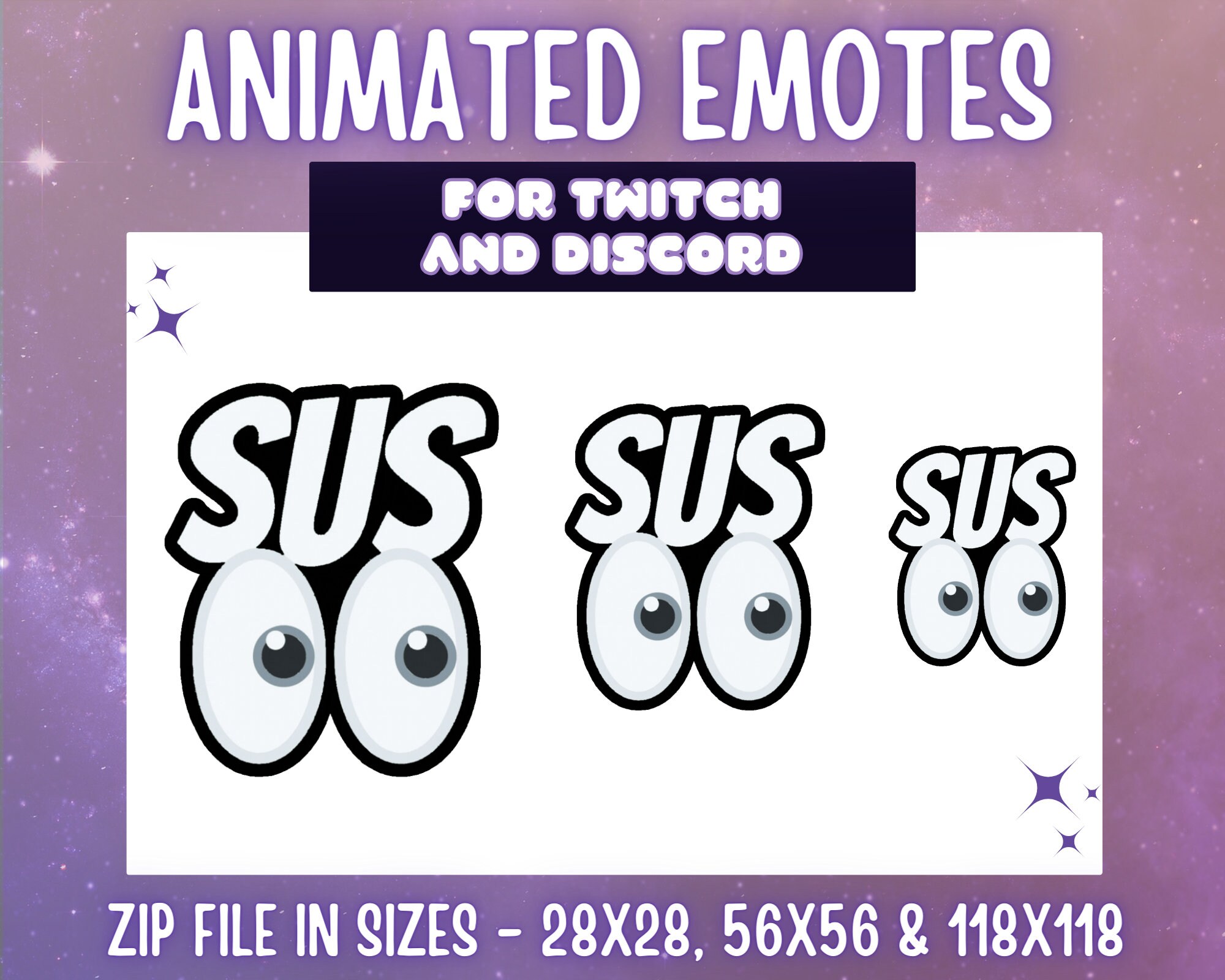 Sus Eyes Emote Animated | Eyes Emote | Chat Emotes | Twitch Emotes ...