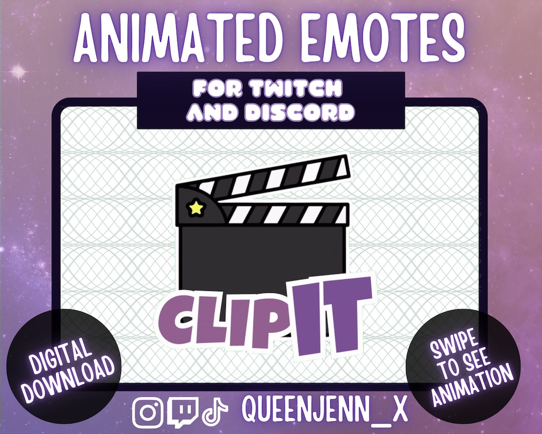 Clip It Animated Emote | Clip That Animated Emote | Chat Emotes ...