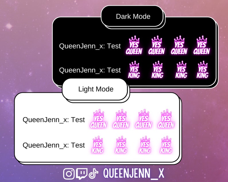 Yes King Emote | Yes Queen Emote | Twitch Emote Bundle | Chat Emotes ...