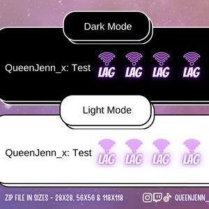 Lag Emote | Lag With WIFI Symbol Emote | Twitch Emote | Neon Emote ...