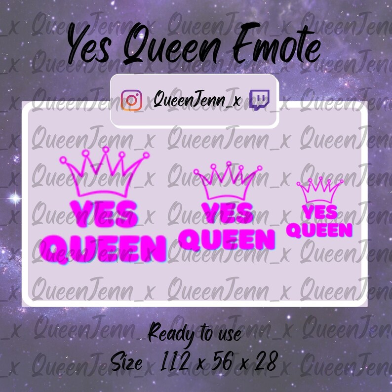 Yes King Emote Yes Queen Emote Twitch Emote Bundle - Etsy