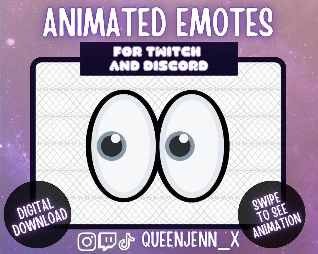 Shifty Eyes Animated Emote: Twitch/discord Chat Emotes (digital ...