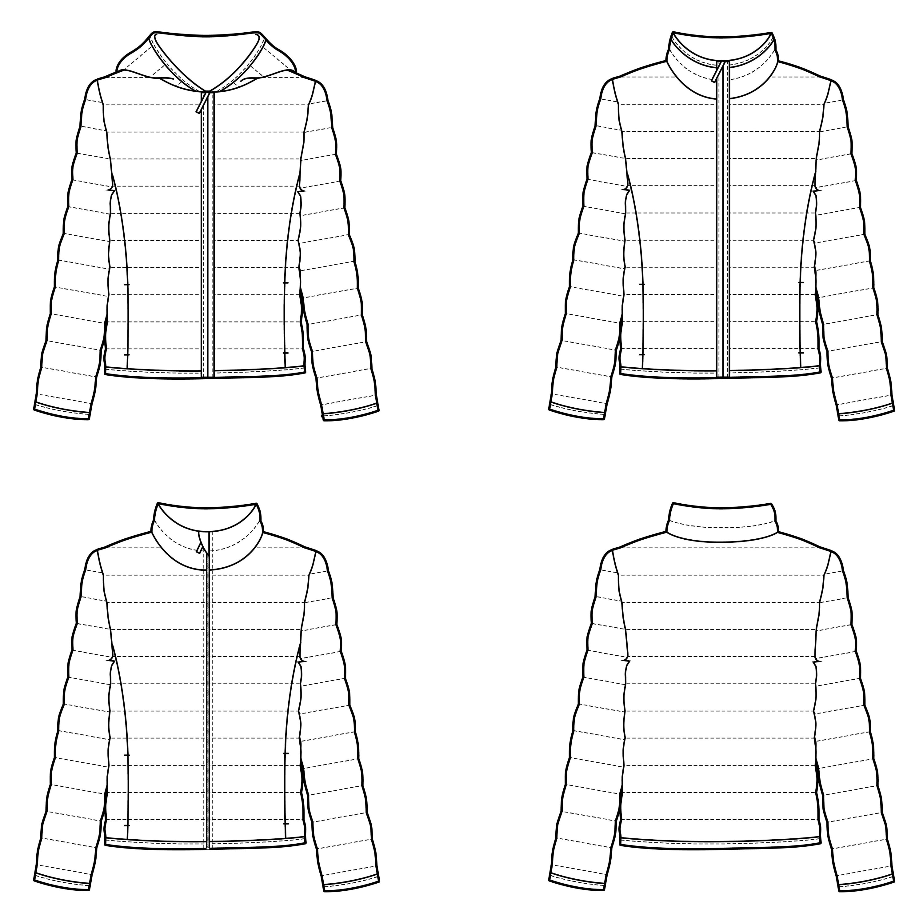 Sewing Pattern Women's Jacket Sewing Pattern Quilted Jacket Sewing ...