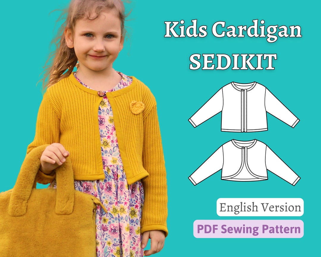 Sewing Pattern Kids Bolero Jacket Sewing Pattern Girl Jacket Pattern ...