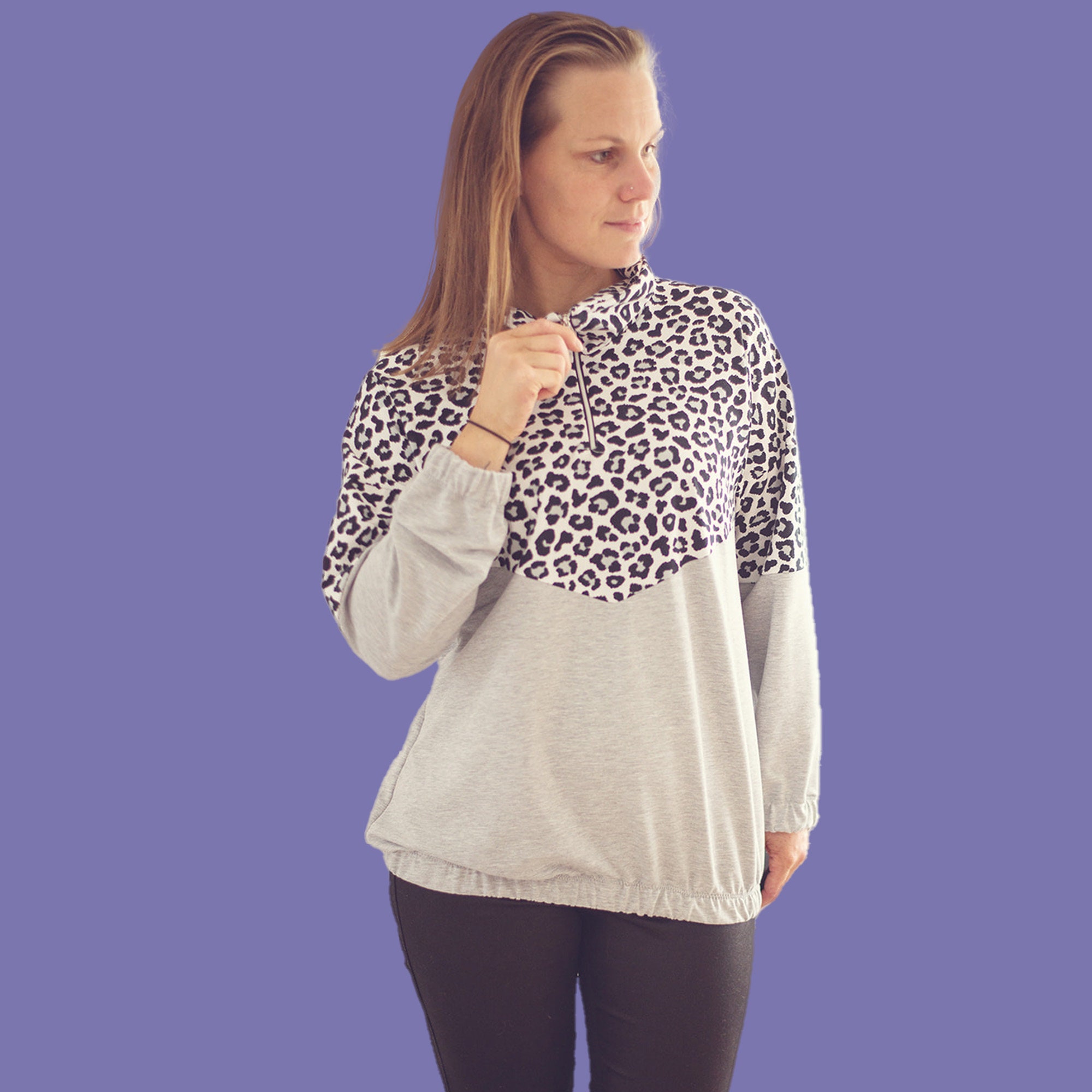 Sewing Pattern Women Half-zip Pattern Men Sweater Sewing Pattern ...