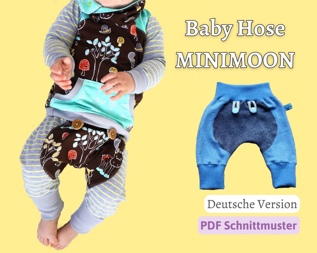 Schnittmuster Baby Hose Schnittmuster Pumphose Schnittmuster Anleitung ...