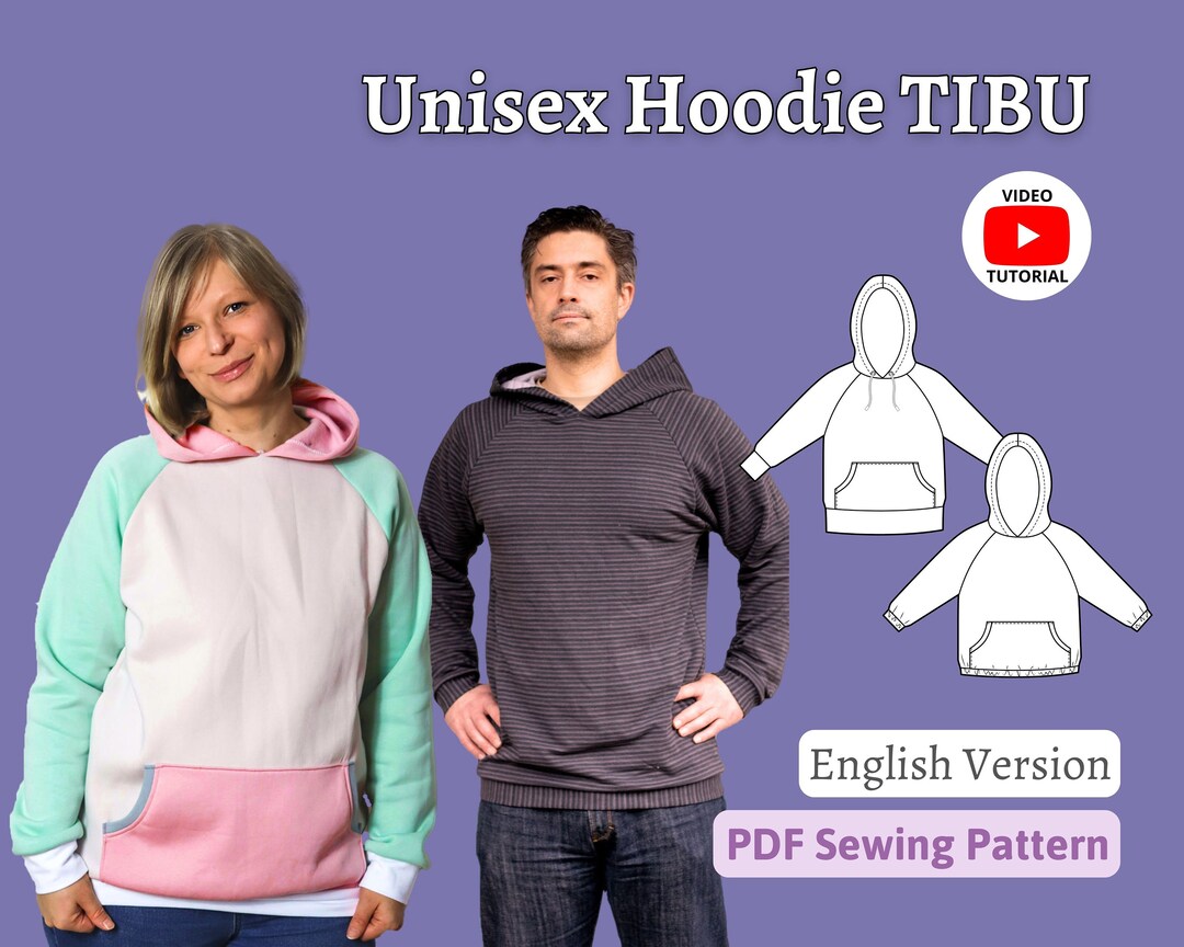 Hoodie Sewing Pattern Men Sweater Longsleeve Sewing Pattern for Men ...