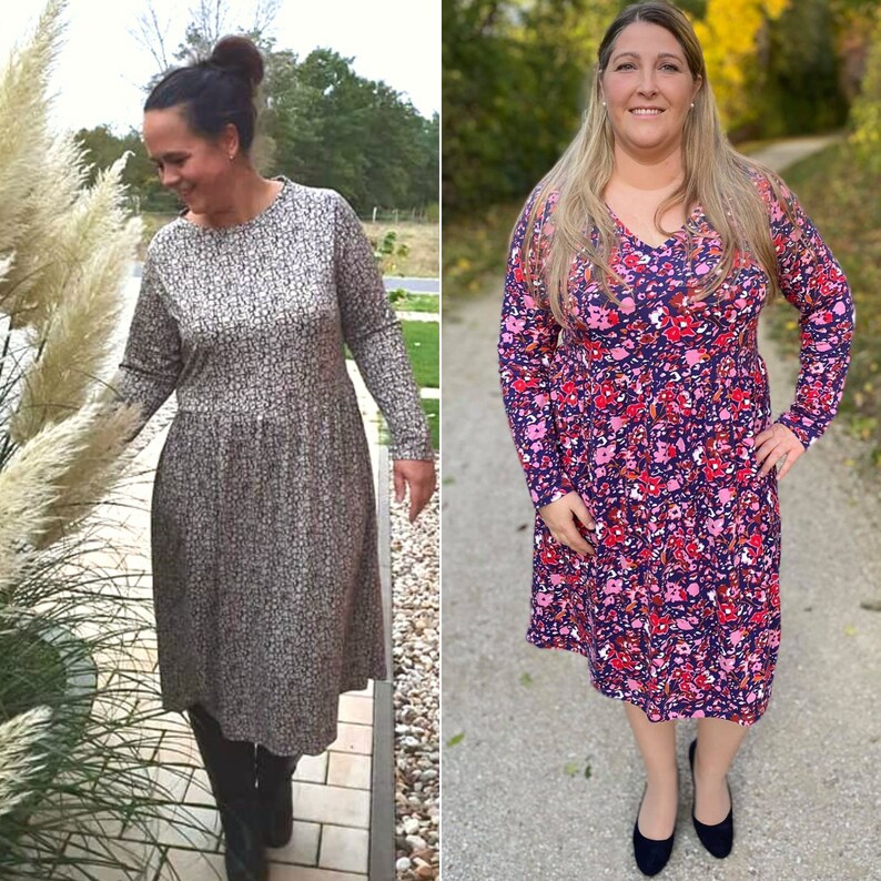 Easy Sewing Pattern Dress Sewing Pattern for Knit Fabrics Sewing ...