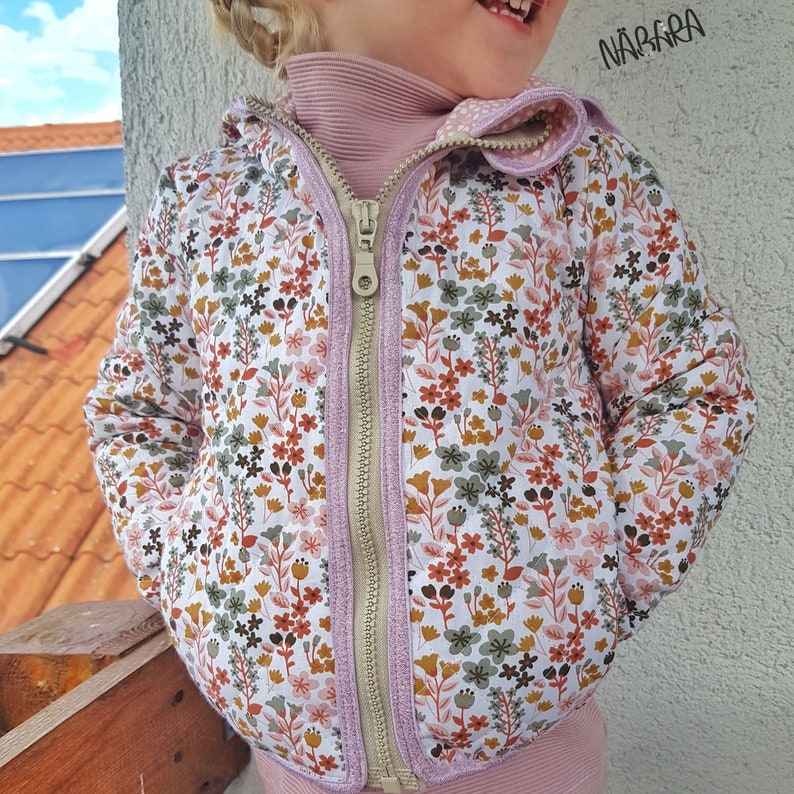 Sewing Pattern Children's Jacket Sewing Pattern Quilted Jacket Sewing ...