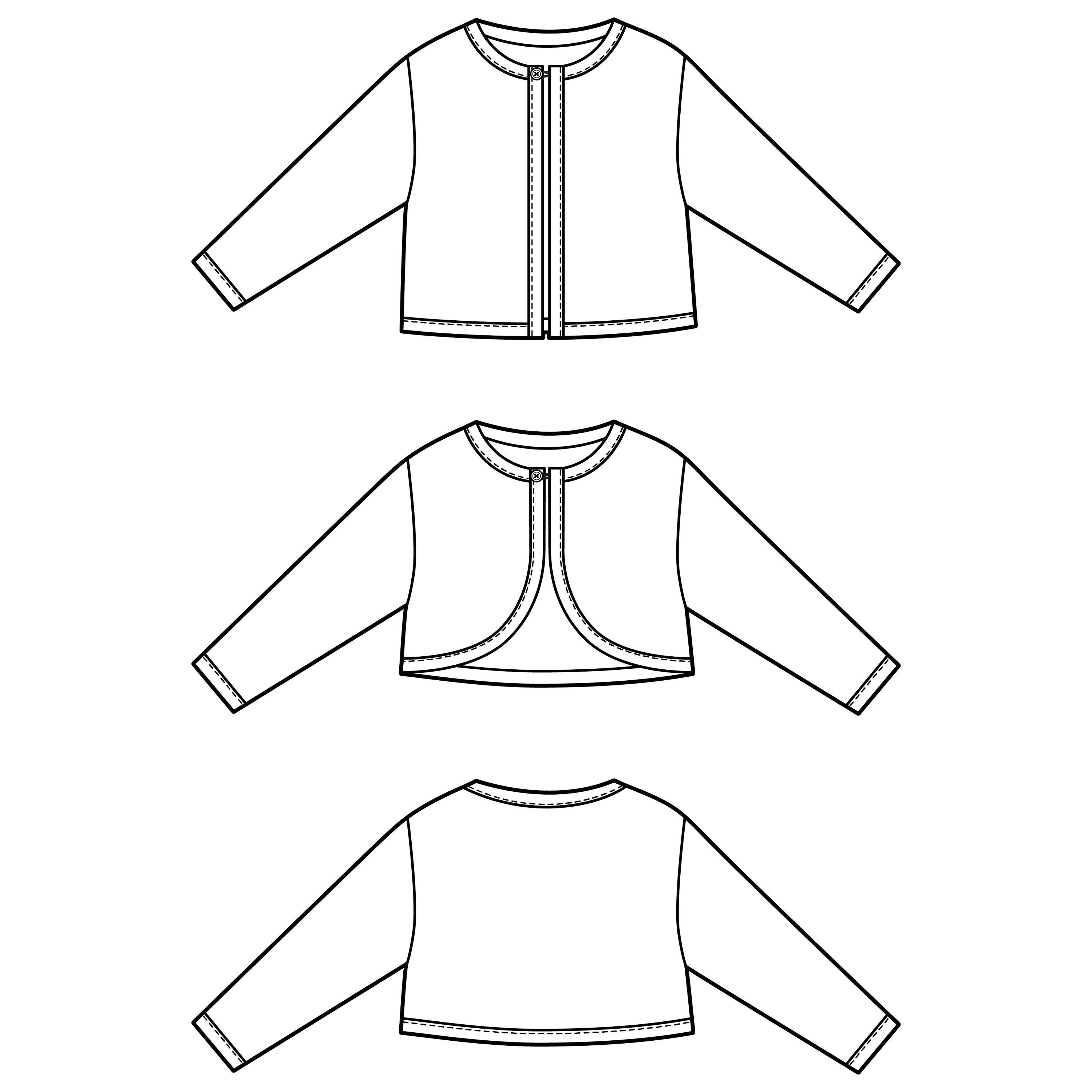 Sewing Pattern Women's Bolero Sewing Pattern Jacket Sewing Pattern ...