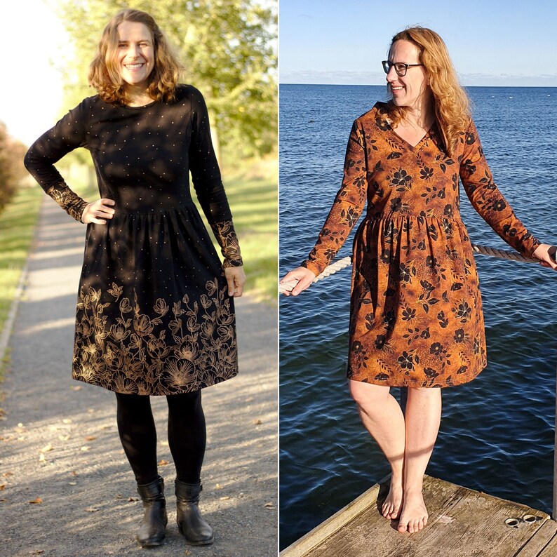 Easy Sewing Pattern Dress Sewing Pattern for Knit Fabrics Sewing ...