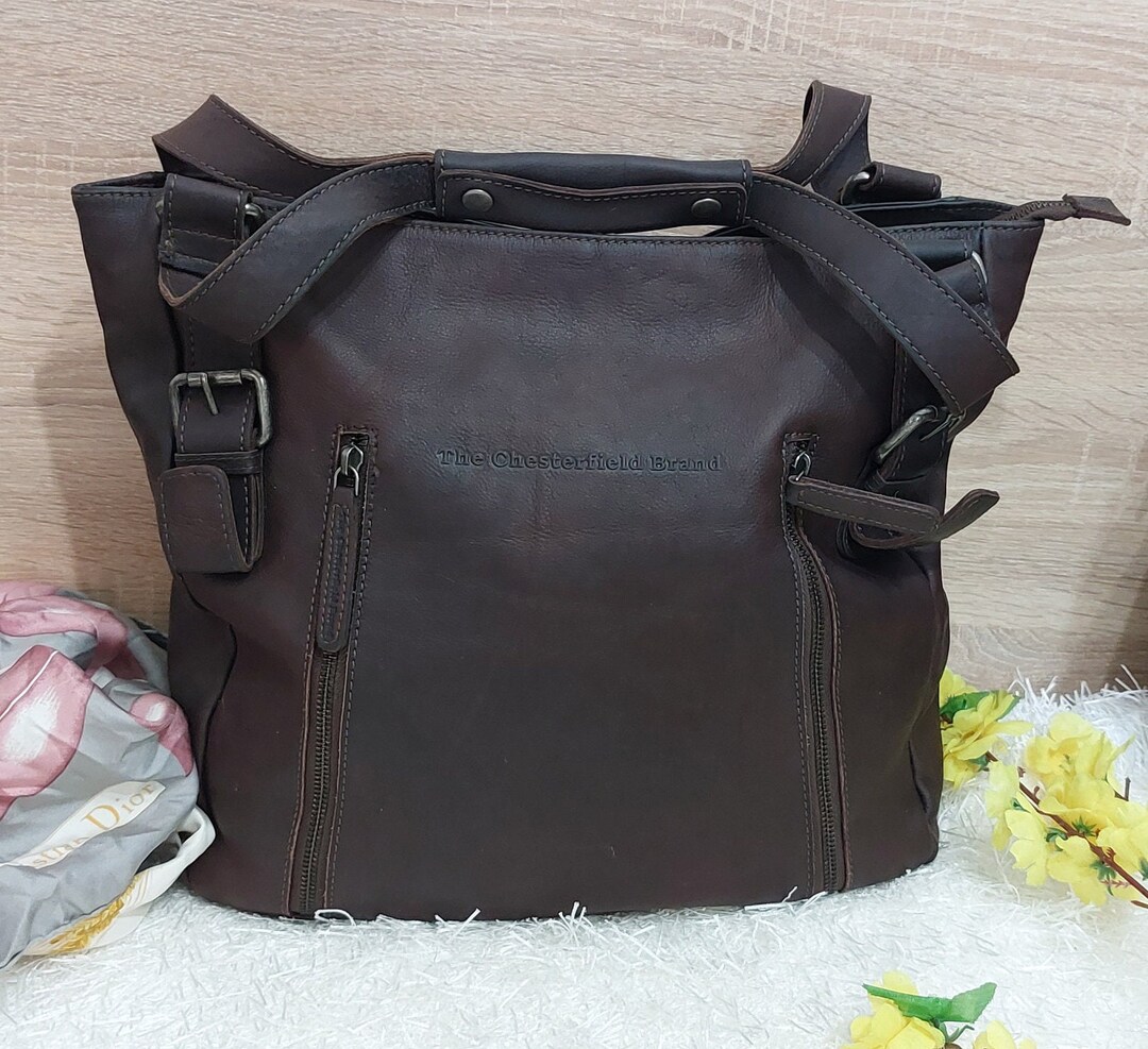 Antique the CHESTERFIELD Brand Leather House Messenger Saddle Shoulder ...