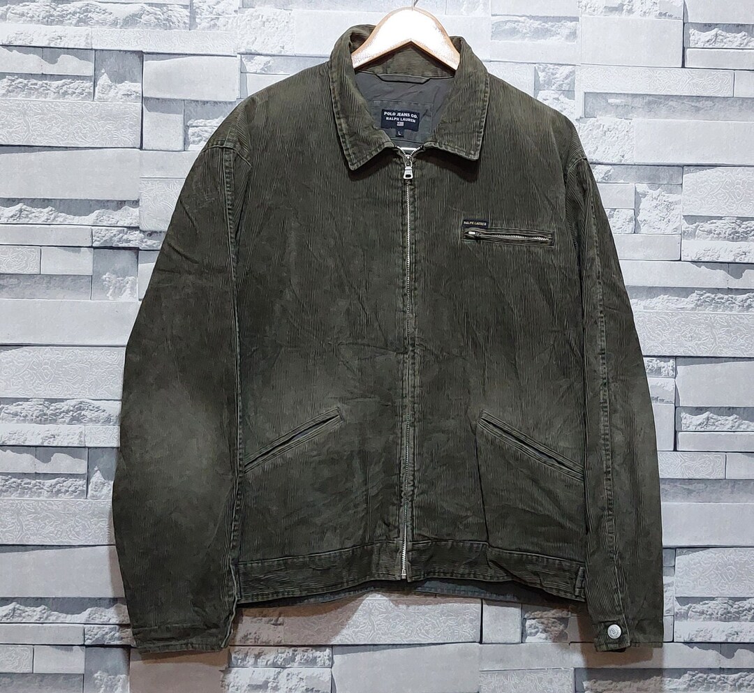 Vintage 90s Polo Ralph Lauren Corduroy Jacket Size: L/ Antique Polo Ralph Lauren Jacket Retro ...