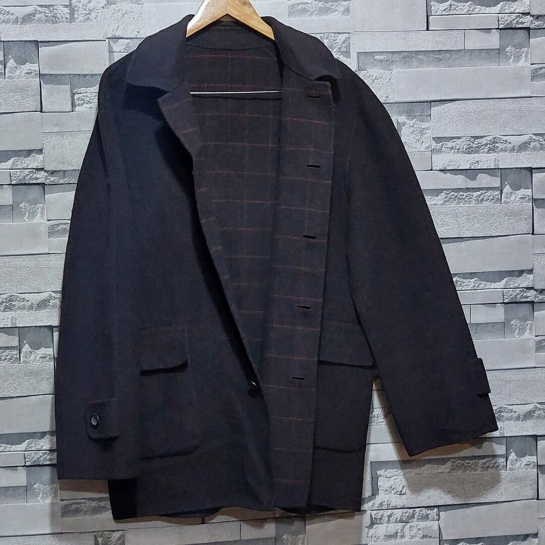 Vintage 90s Yves Saint Laurent Coat Jacket Size: 52/ L/ Antique Retro ...